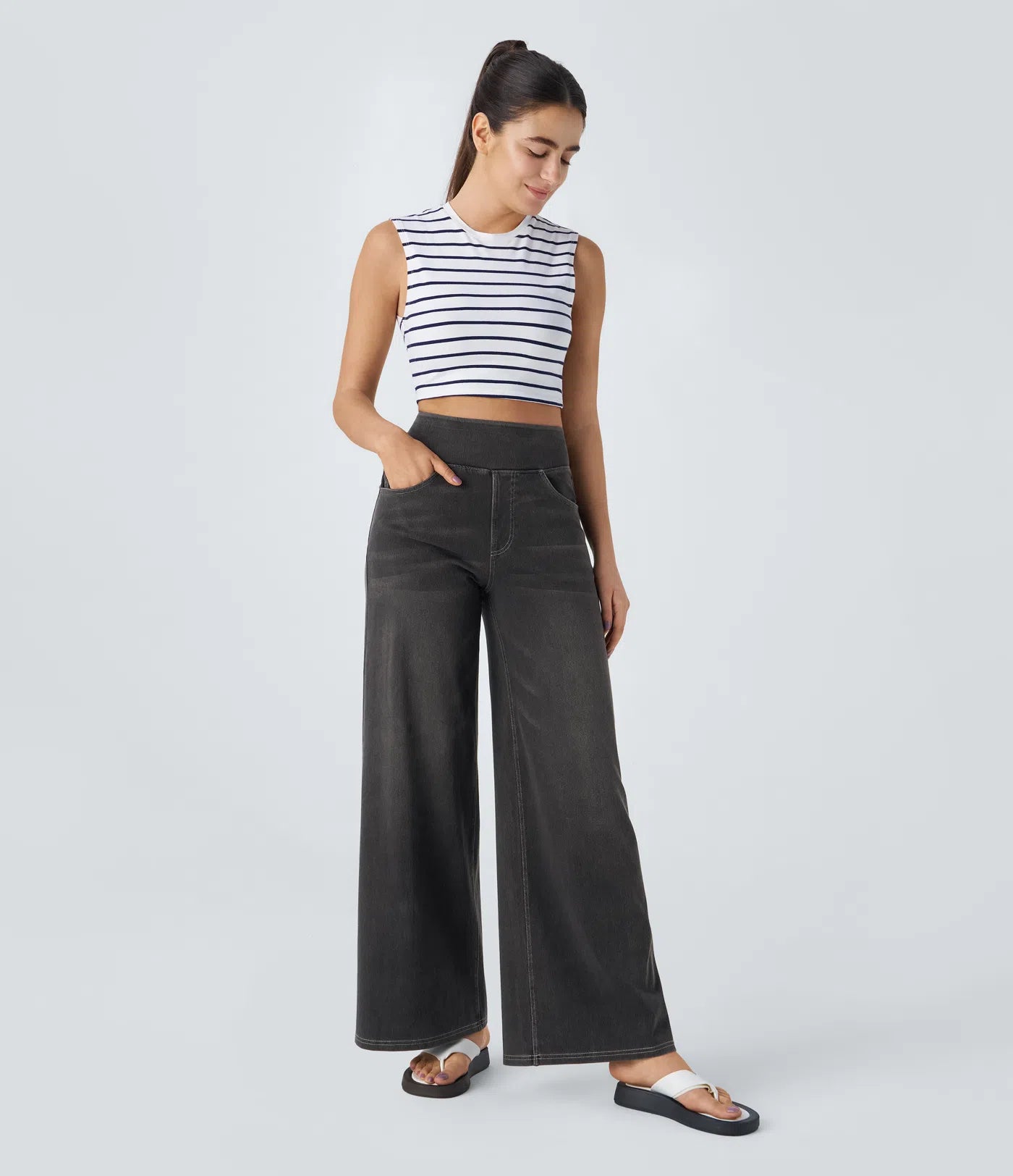 Noodlab Flex™ Comfort Yüksek Bel Jean